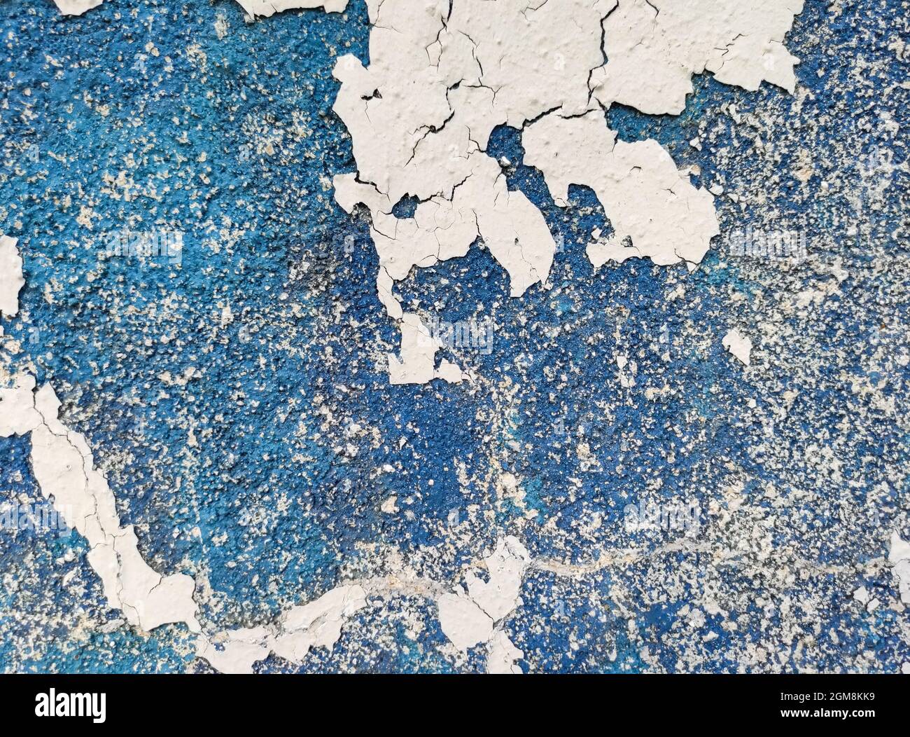Background texture of an old cracked blue wall Stock Photo - Alamy