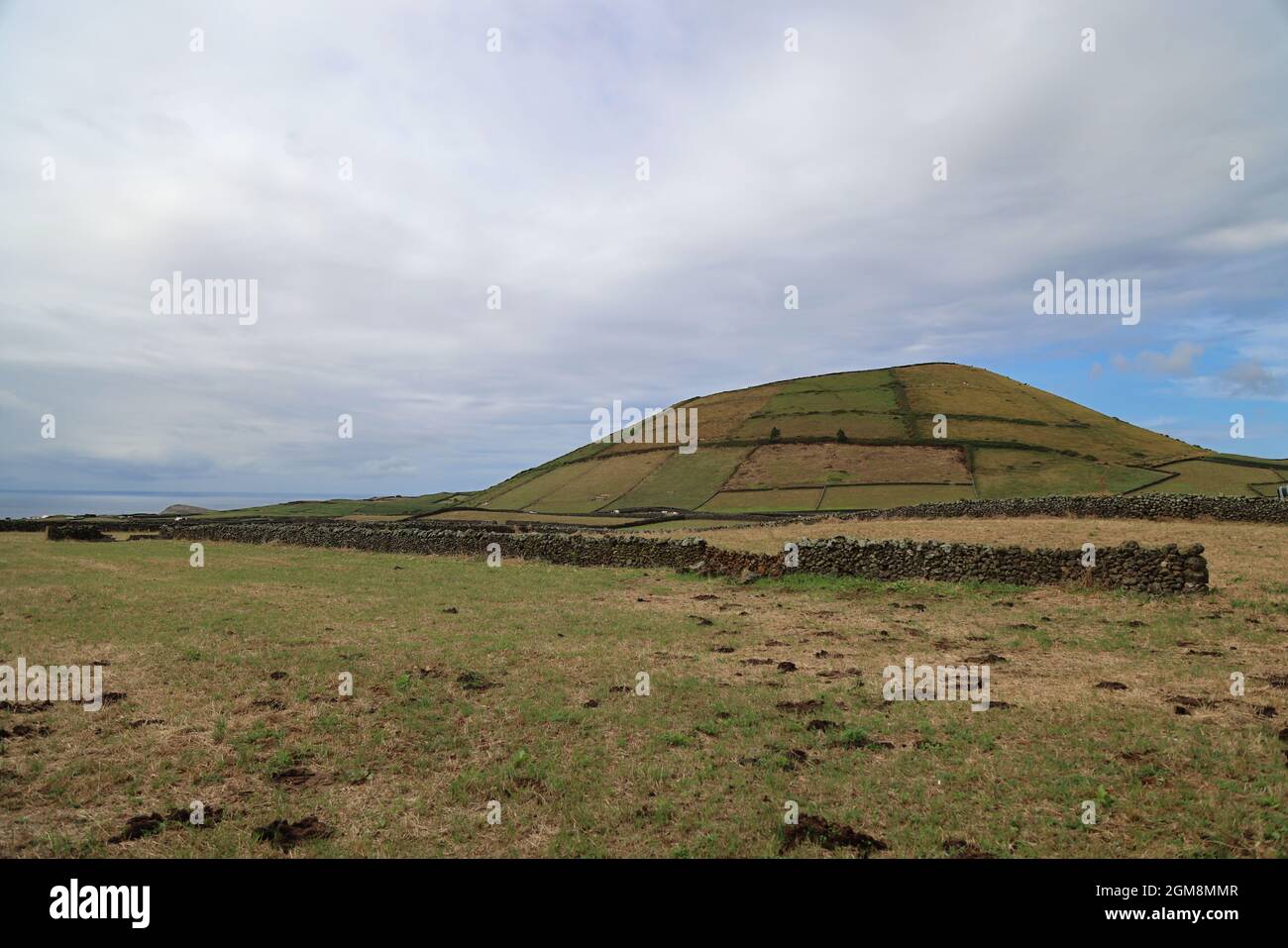 Landscape with Volcano in the background, Terceira island, Azores Stock ...