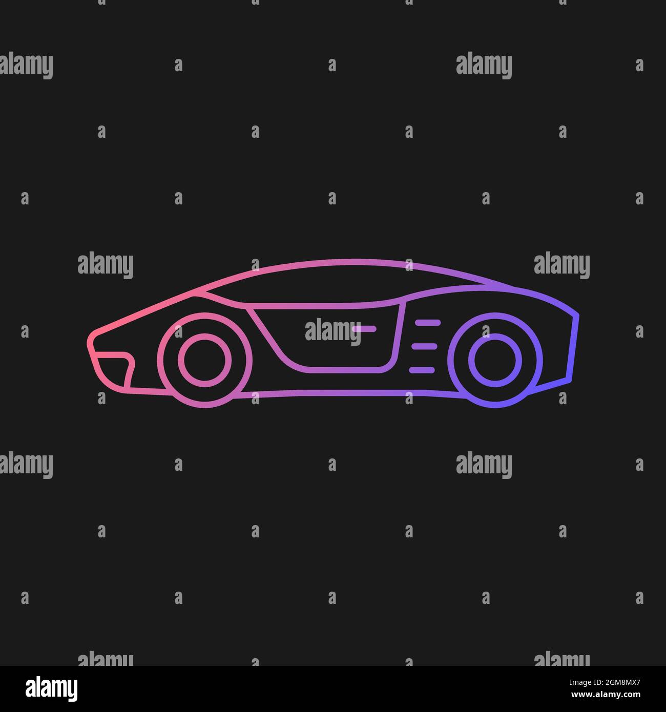 Supercar gradient vector icon for dark theme Stock Vector Image & Art ...