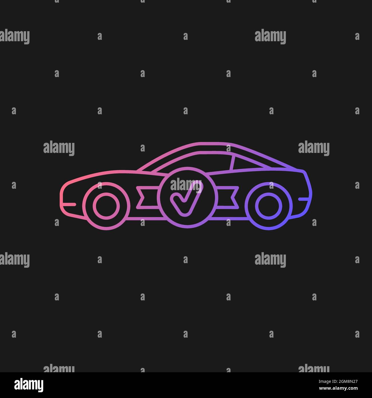 Top quality car gradient vector icon for dark theme Stock Vector Image ...