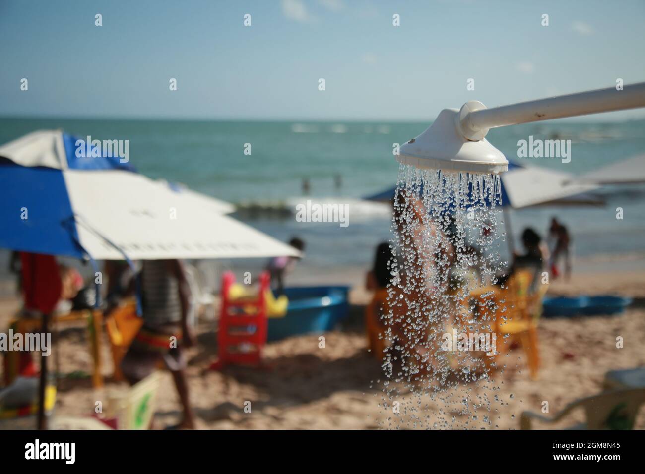 Shower showering beach wash hi-res stock photography and images - Alamy