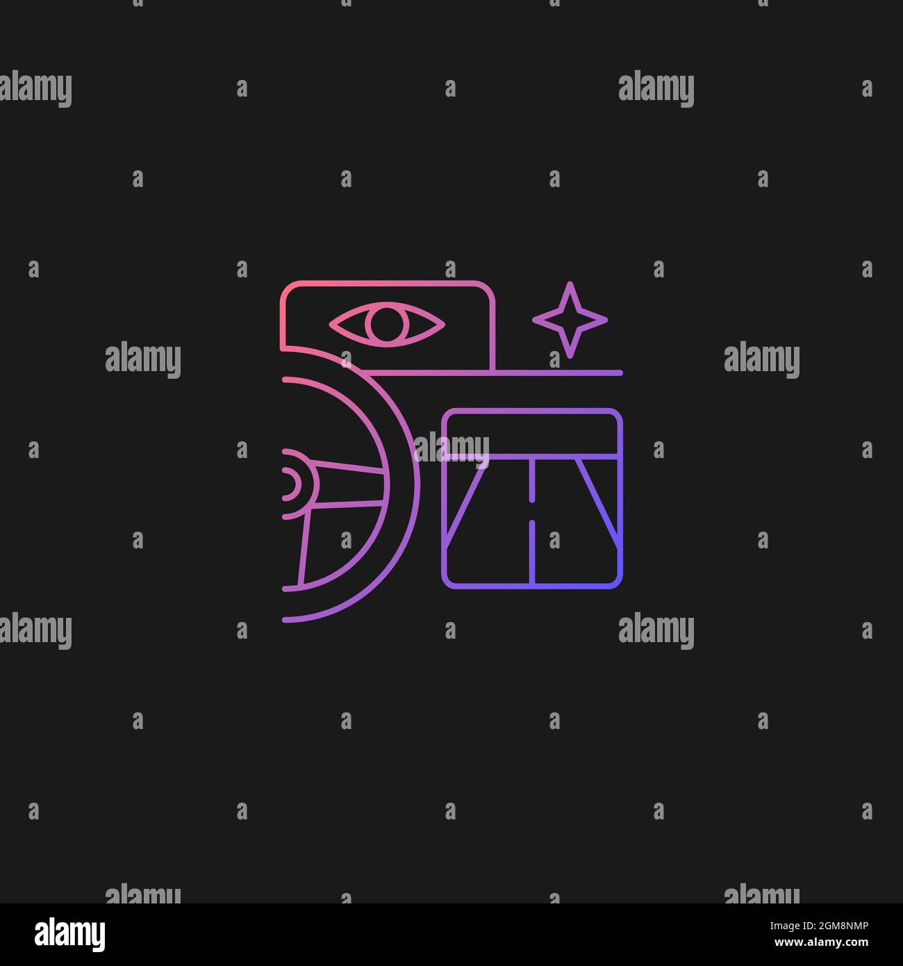 Built in night vision gradient vector icon for dark theme Stock Vector ...