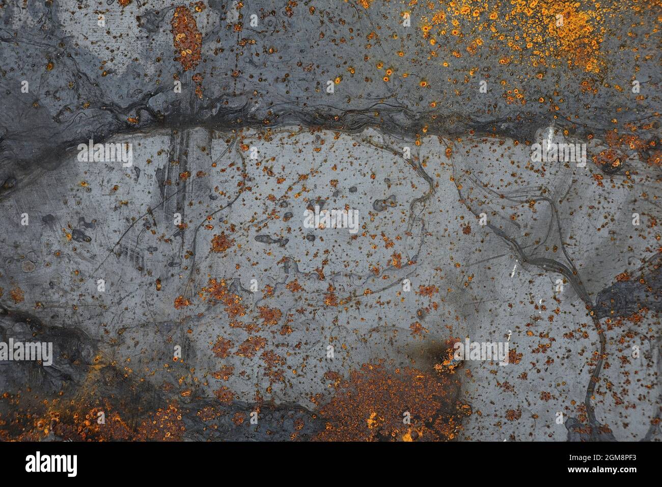 The texture is metallic. Industrial background from an old rusty metal ...