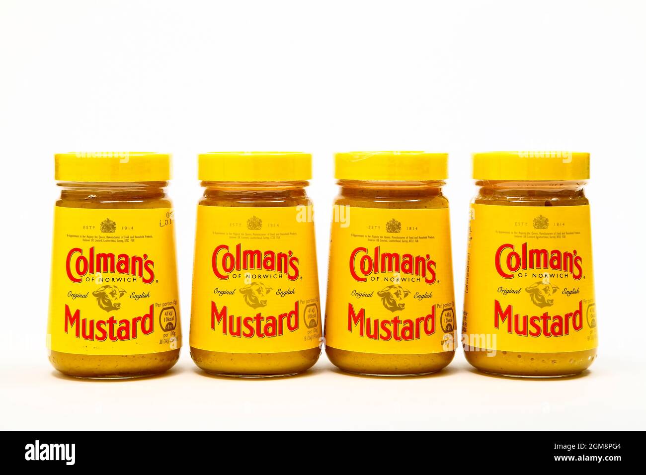English mustard jar Cut Out Stock Images & Pictures - Alamy