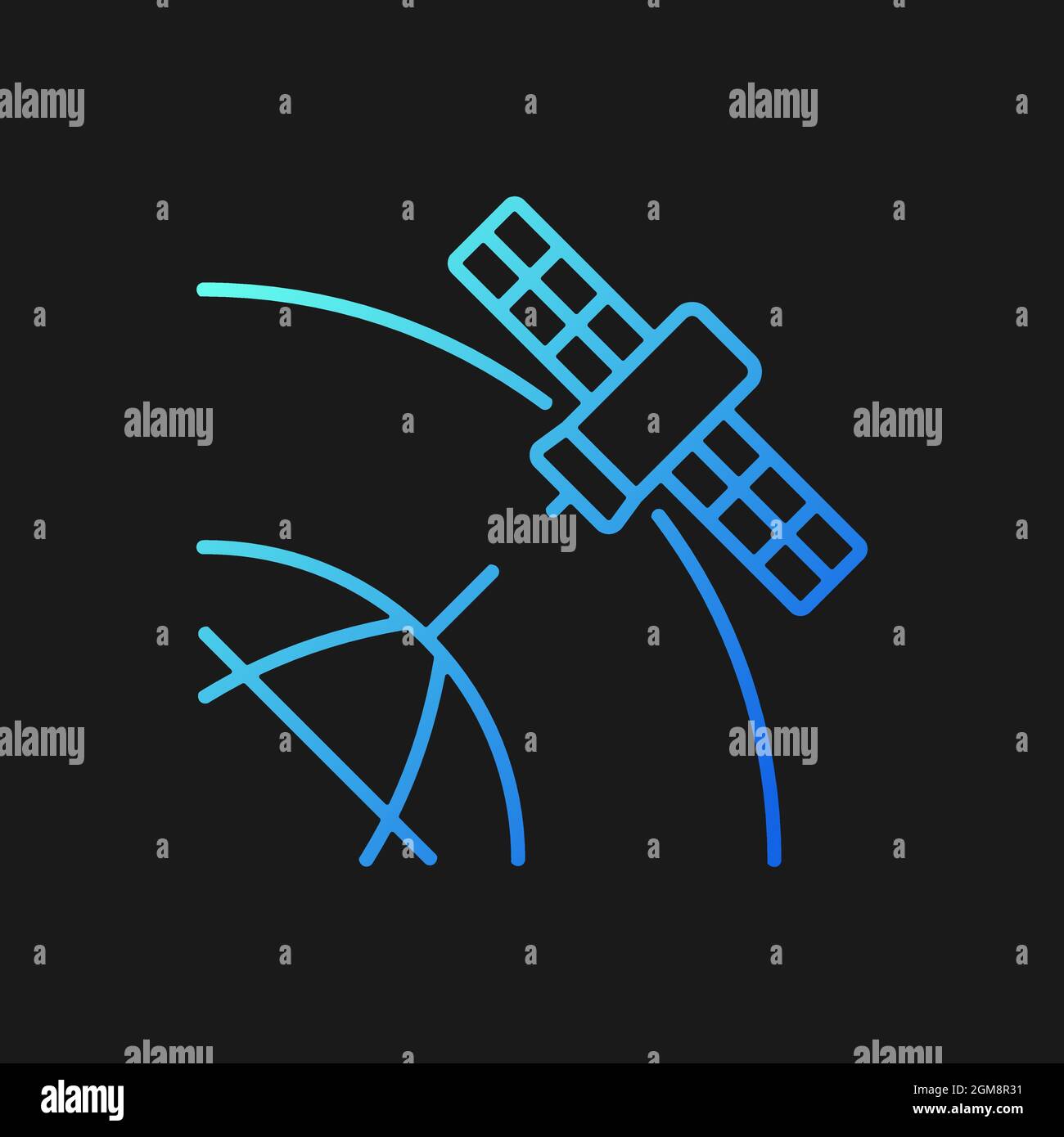 Polar Satellite gradient vector icon for dark theme Stock Vector Image ...