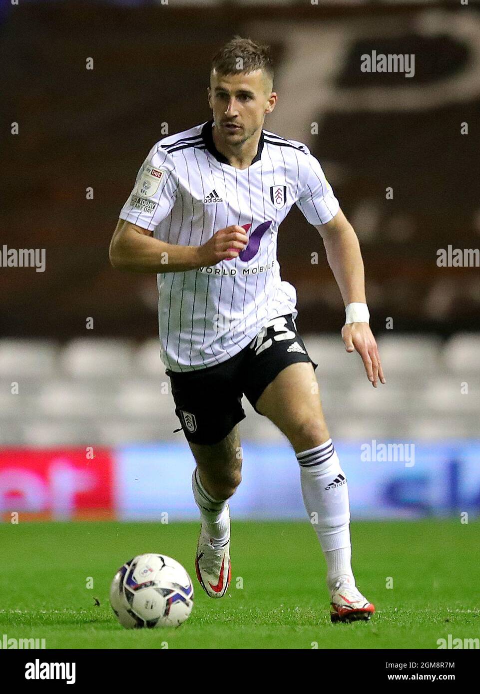 Fulham's Joe Bryan during the Sky Bet Championship match at St. Andrew ...