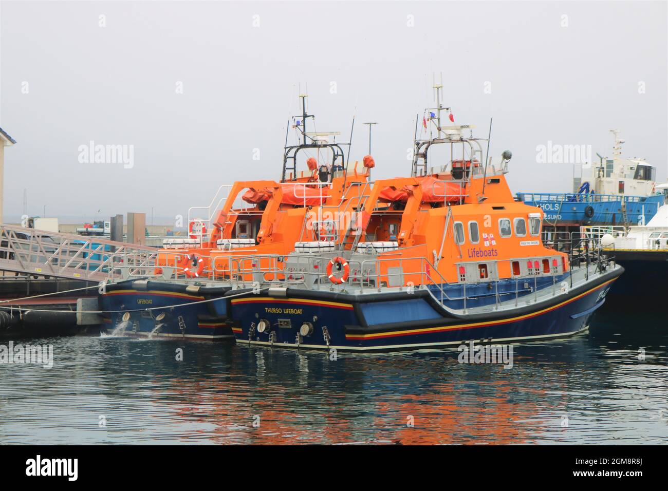 Scrabster Harbour - RNLI Stock Photo - Alamy