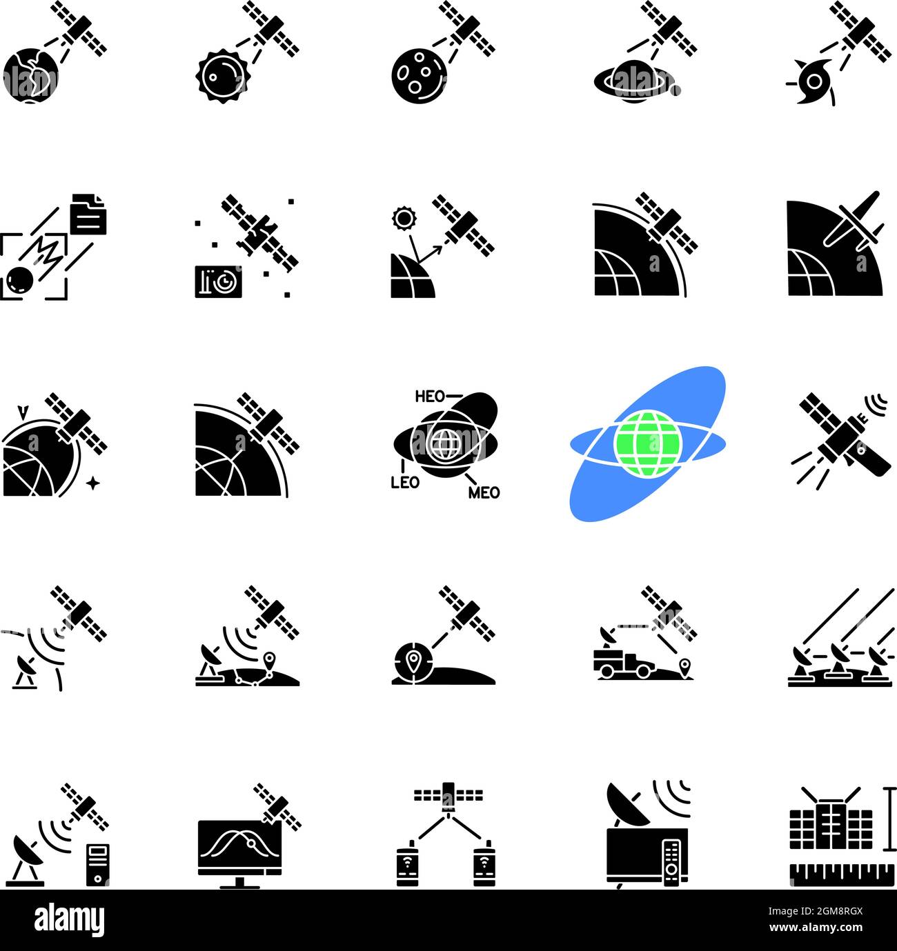 Earth observation satellites Stock Vector Images - Alamy