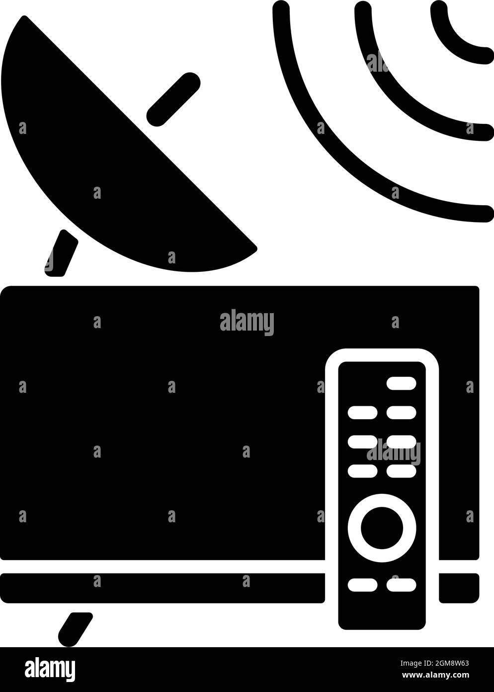 Receive tv Black and White Stock Photos & Images - Alamy