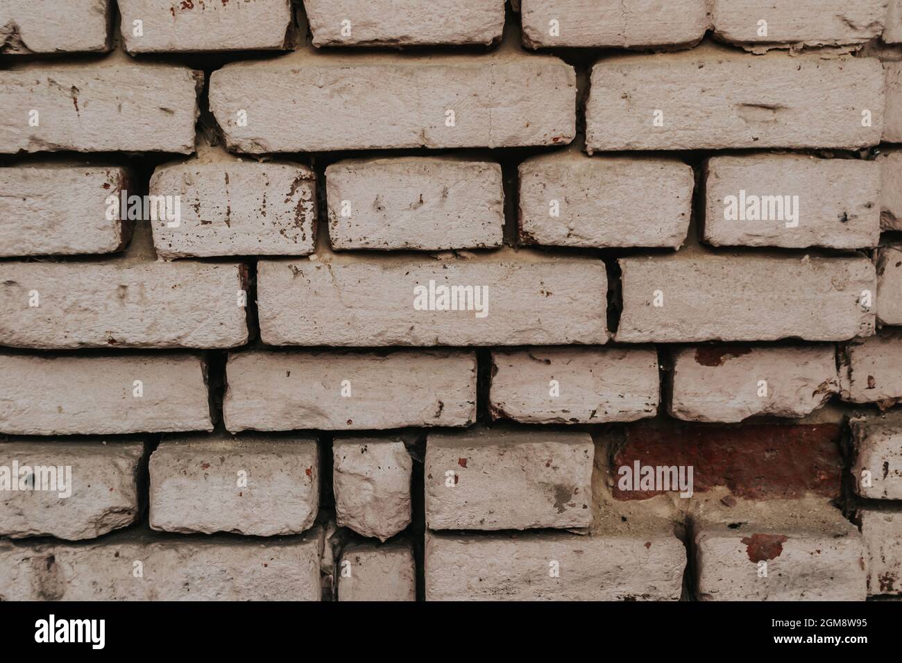 Closeup of the brick wall. A textured cream wall Stock Photo - Alamy