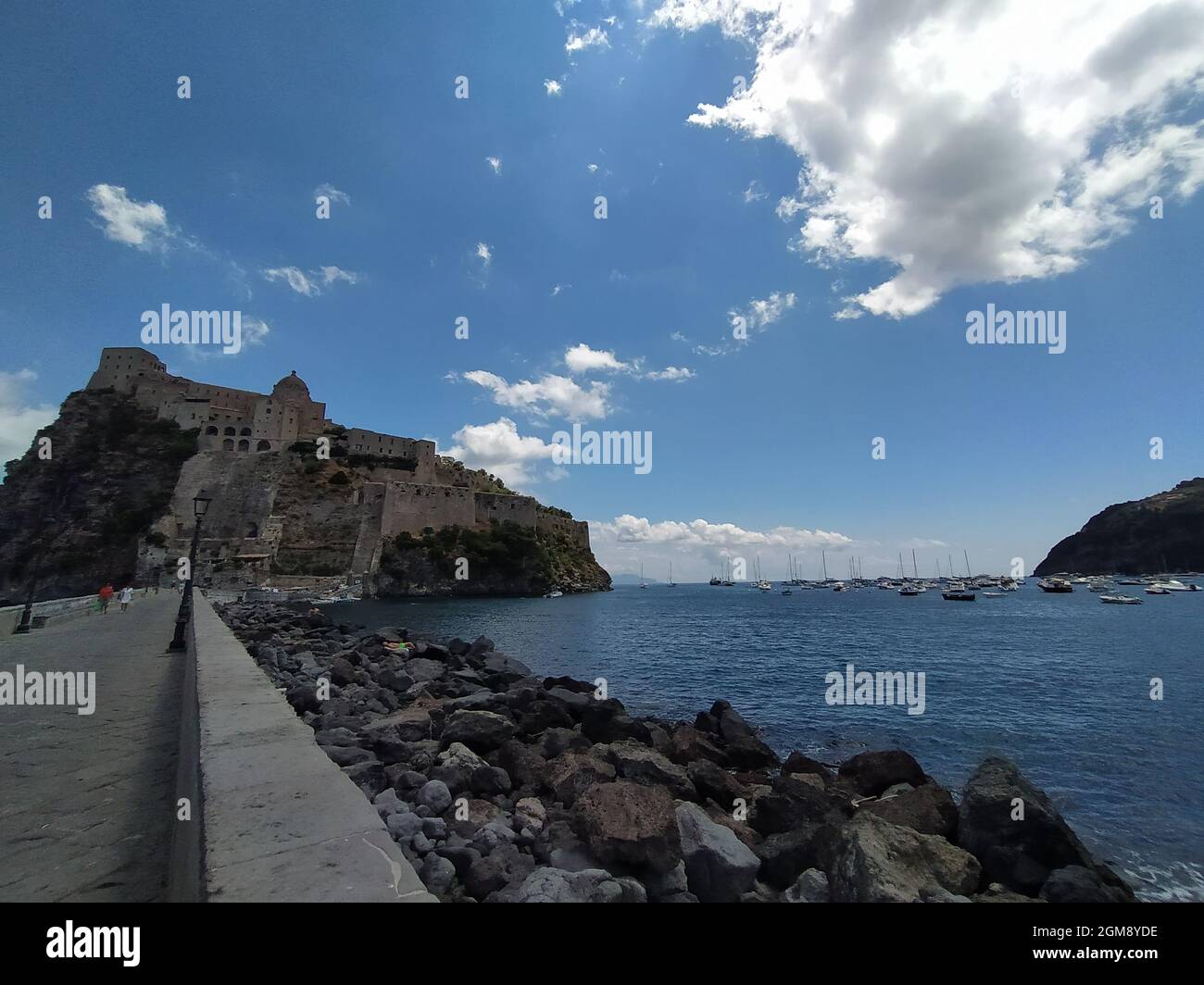Aragonese Castle in Ischia Island in Naples, Italy Stock Photo - Alamy