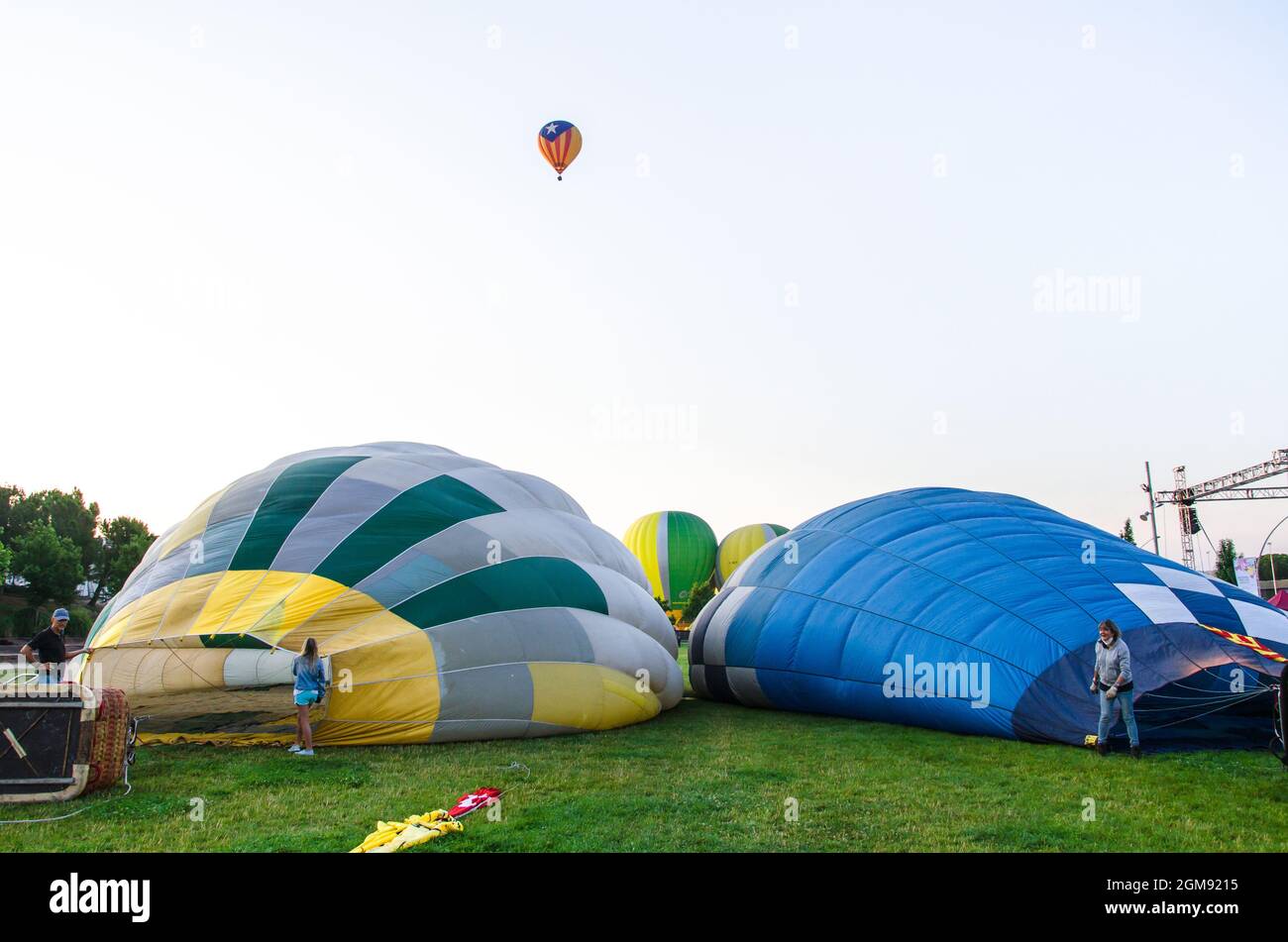 Igualada, Barcelona, July 10, 2021. 25rd European Balloon Festival ...