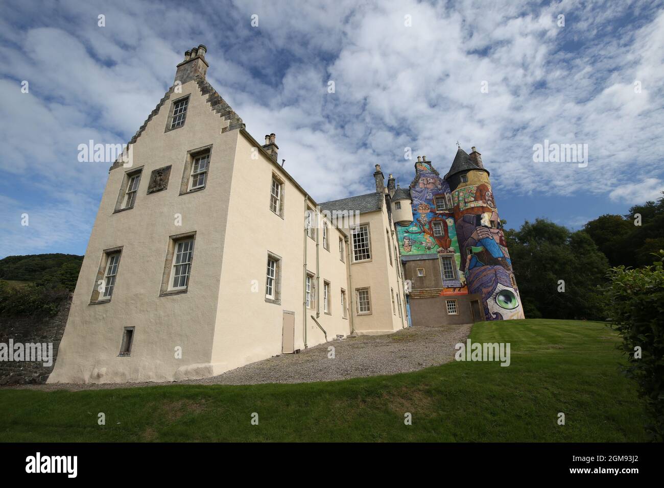 Kelburn castle graffiti hi-res stock photography and images - Alamy