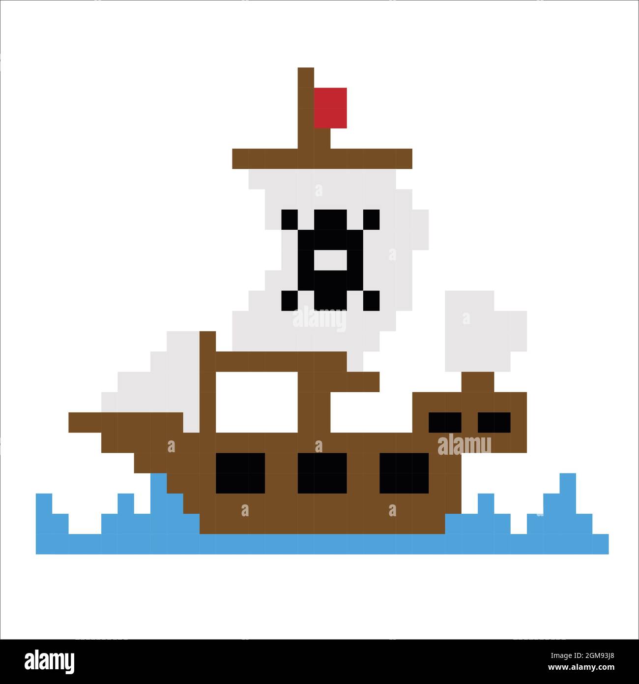 Pirate ship illustration hi-res stock photography and images - Alamy