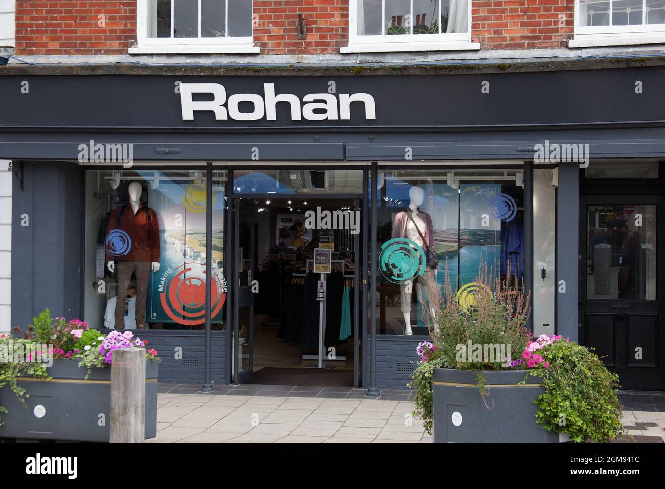 The Rohan Shop in Wimborne Minster, Dorset in the UK Stock Photo - Alamy