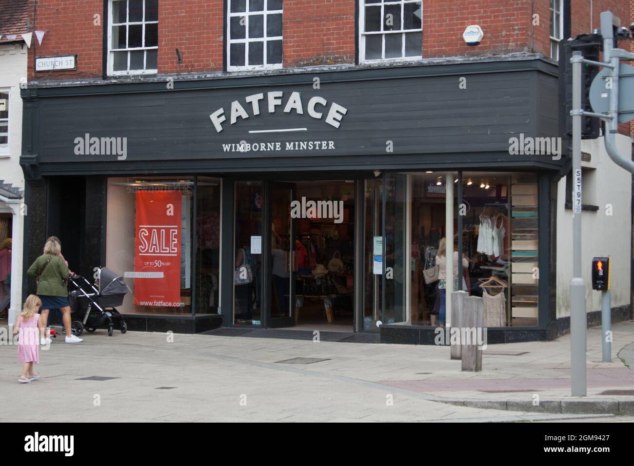 The Fatface Shop in Wimborne Minster, Dorset in the UK Stock Photo - Alamy