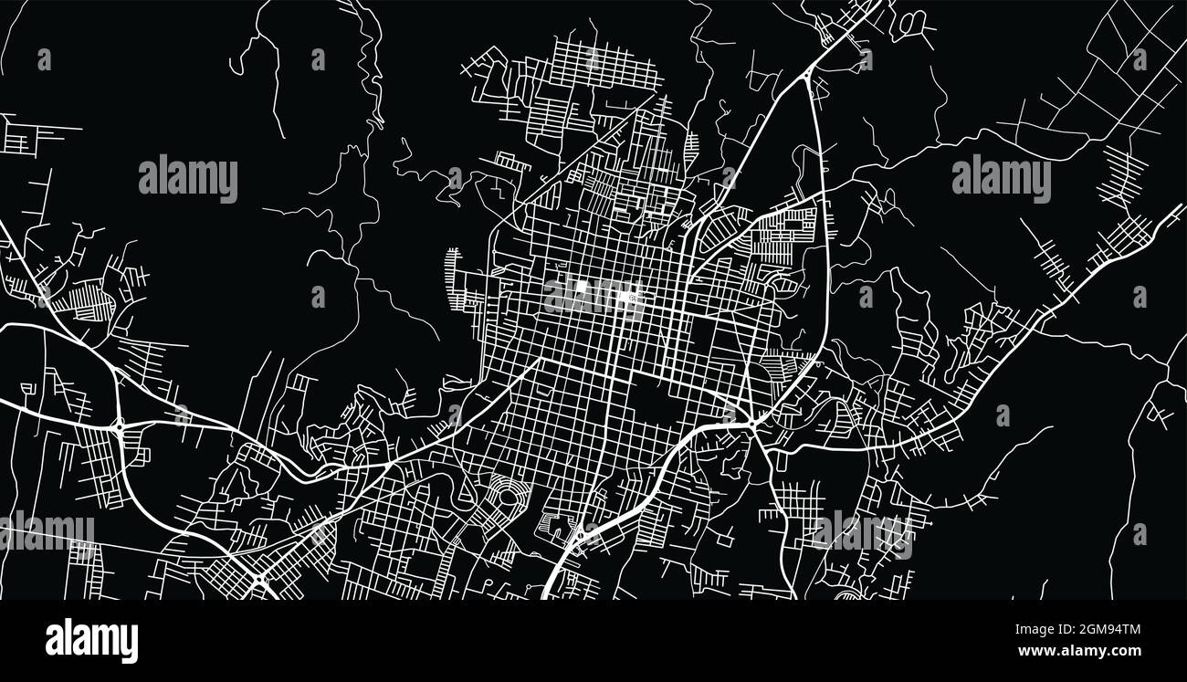 Urban vector city map of Santa An, California , United States of ...
