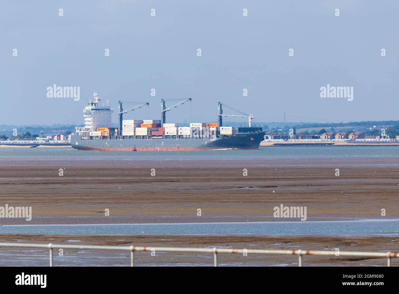 Singapore Registered Container Ship 'Molly Schulte' on Thames after ...
