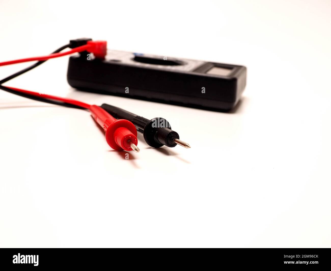 Picture of black digital multimeter or AVO meter for measuring ...