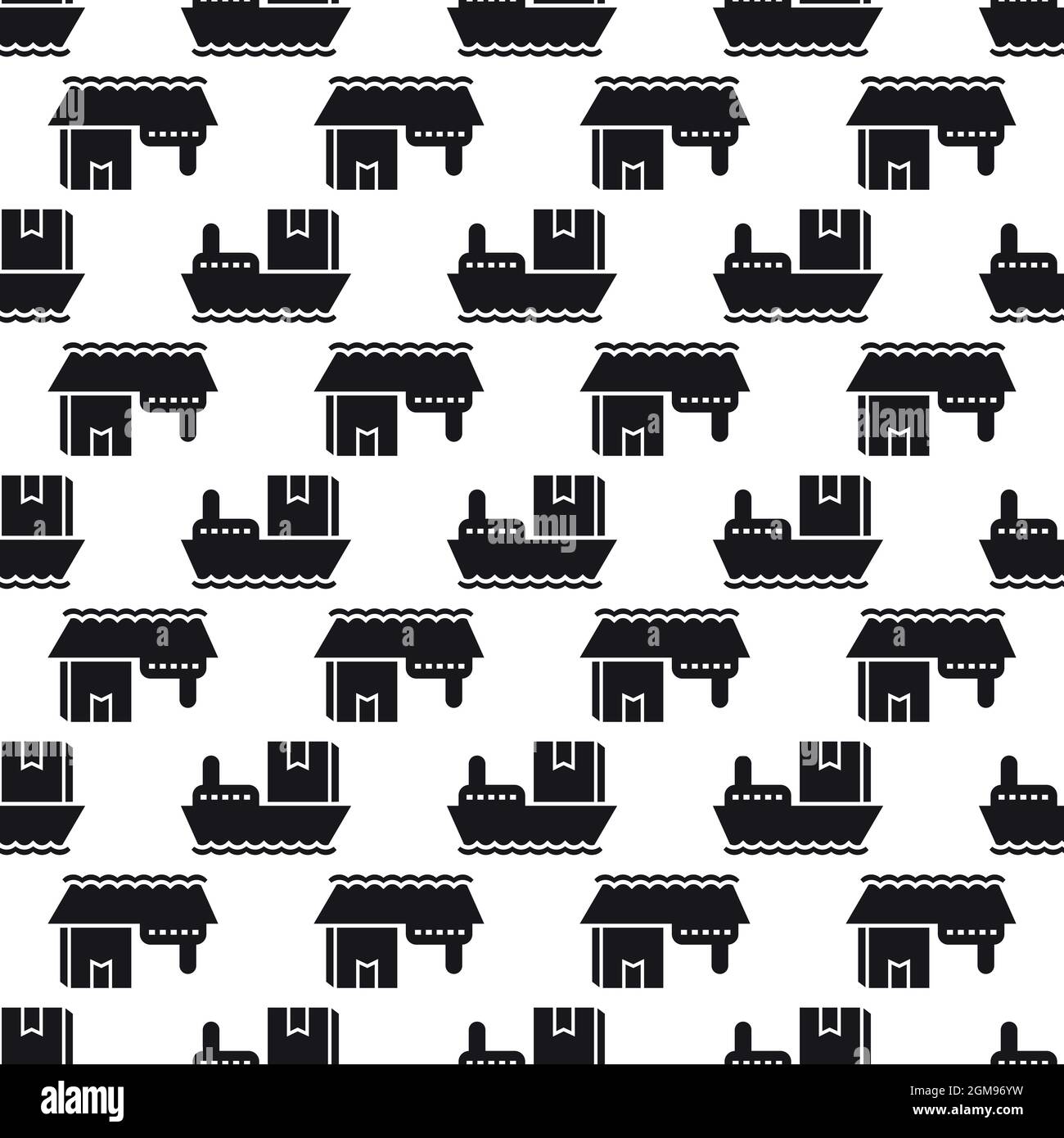 Sea delivery box pattern seamless background texture repeat wallpaper ...