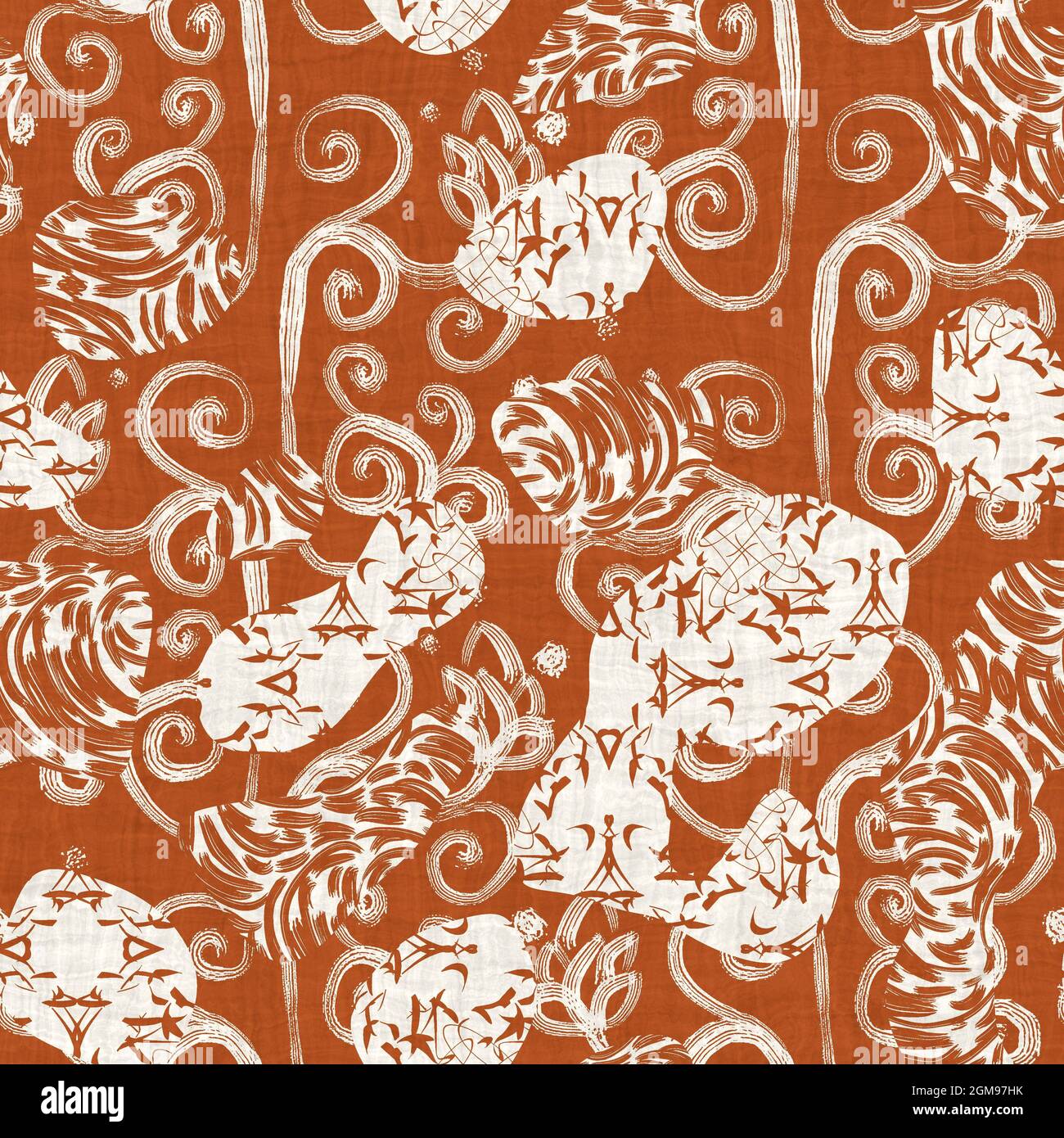 Seamless two tone hand drawn brushed effect pattern swatch Stock Photo ...