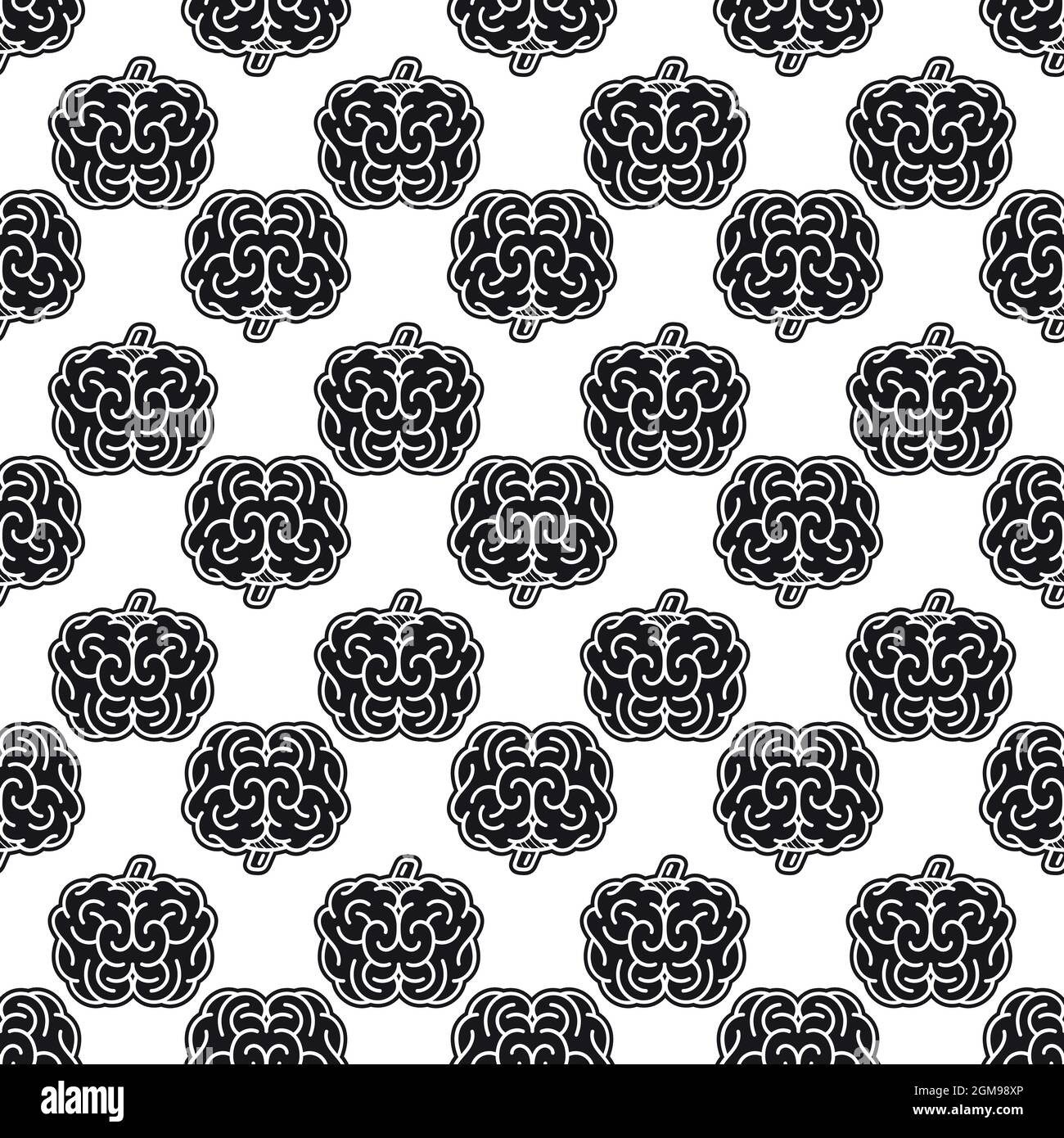 Front brain pattern seamless background texture repeat wallpaper ...