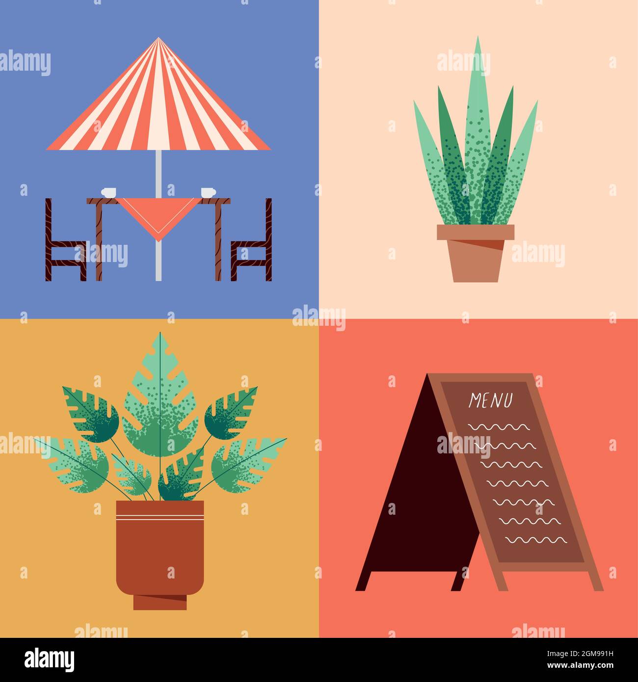 stores symbol collection in frames background Stock Vector Image & Art ...