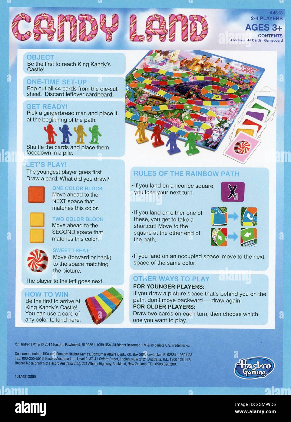Candy Land is a classic beginner game for kids age 3+, USA Stock Photo ...