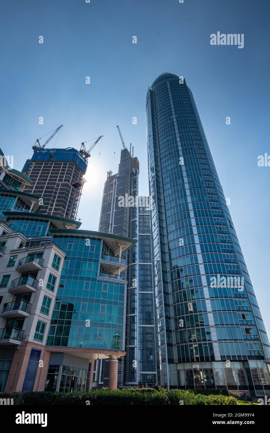 Thames tower blocks hi-res stock photography and images - Alamy