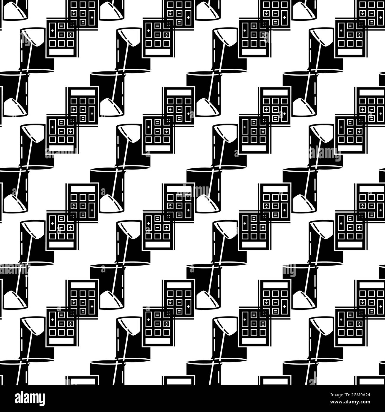 Calculator lab beaker pattern seamless background texture repeat ...