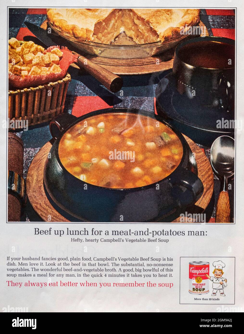 Campbells soup advert 1960s hi-res stock photography and images - Alamy