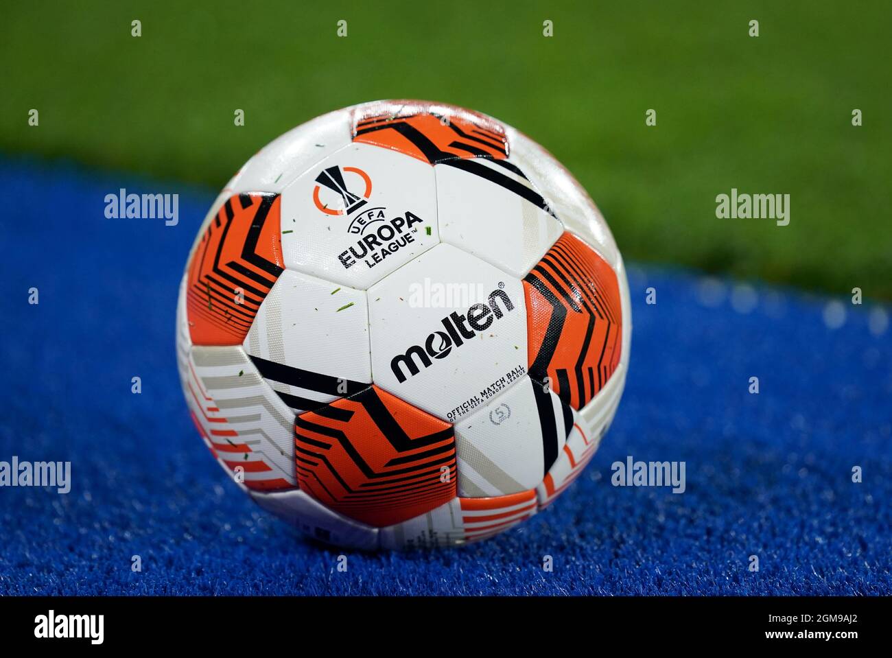 Molten Europa League match ball on the pitch during the UEFA Europa ... Molten Europa League match ball on the pitch during the UEFA Europa ...