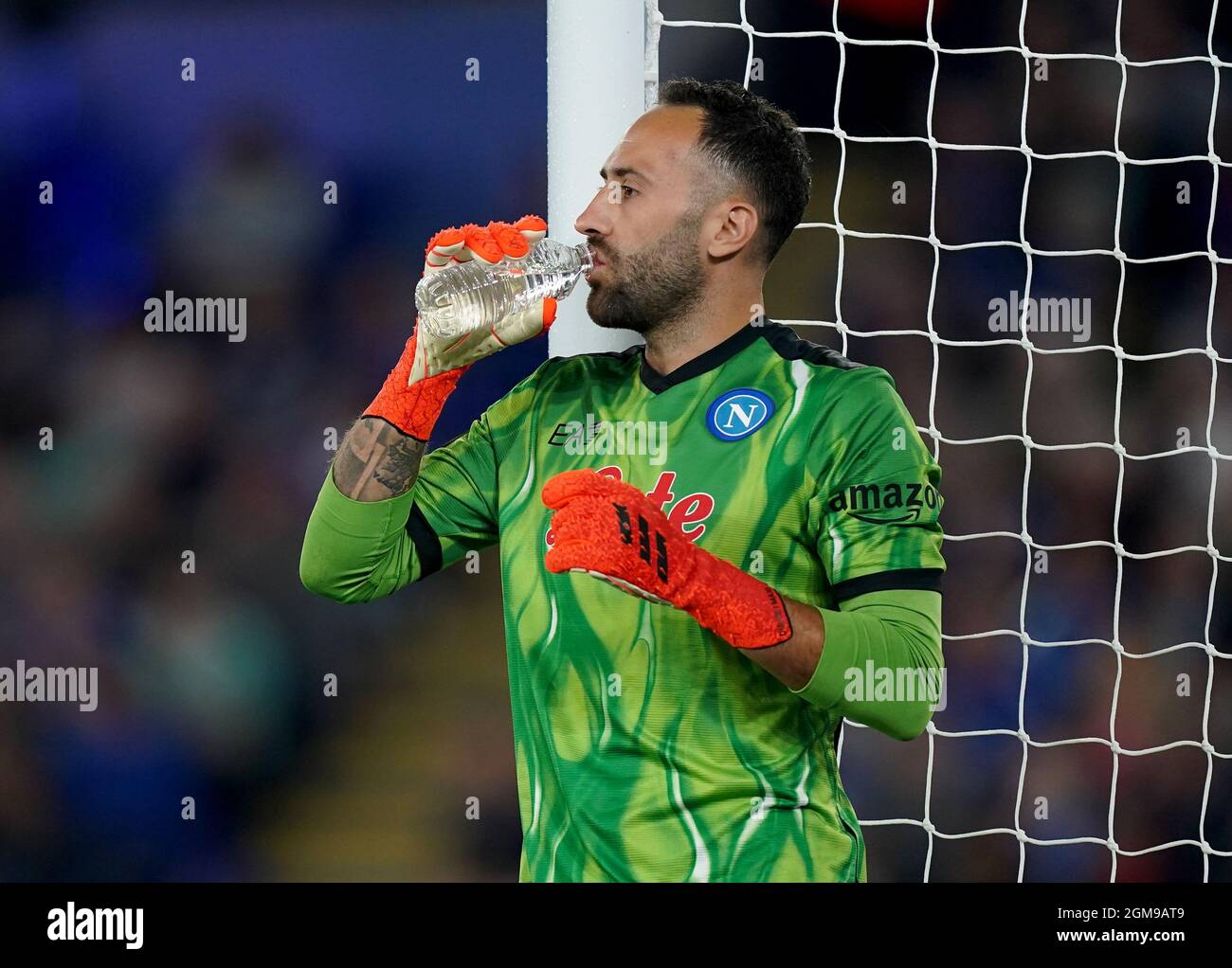Napoli goalkeeper David Ospina during the UEFA Europa League Group C match at the King Power Stadium Leicester. Picture date Thursday September 16 2021 Stock Photo Alamy