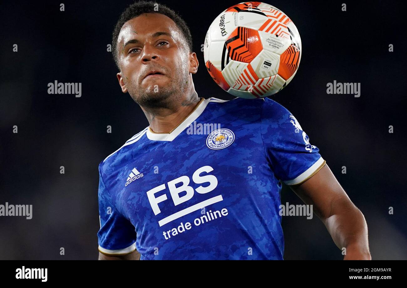Leicester City’s Ryan Bertrand in action during the UEFA Europa League ...
