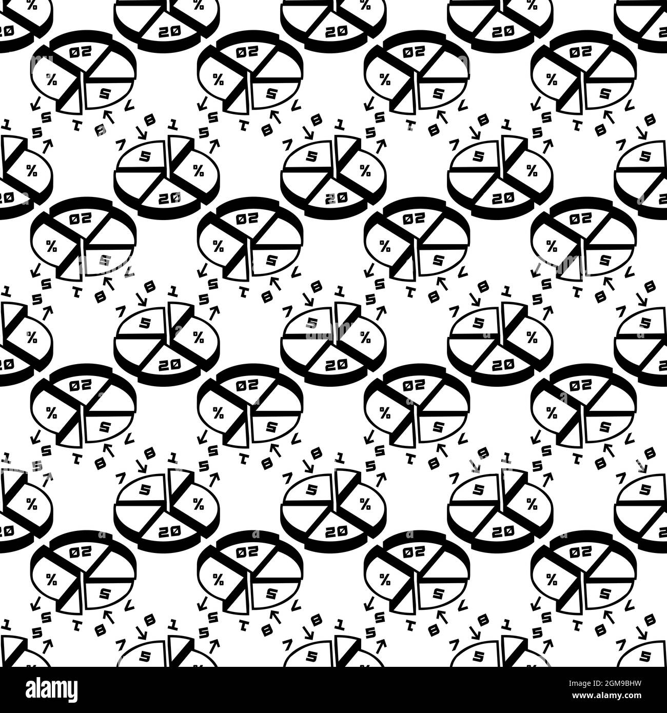 Finance pie chart pattern seamless background texture repeat wallpaper ...