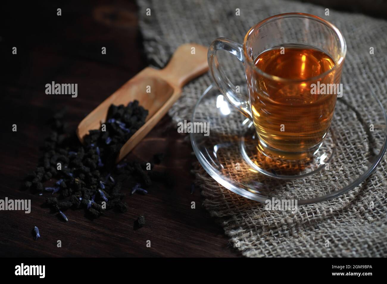 Brewed tea on a serving table with brewing Stock Photo - Alamy
