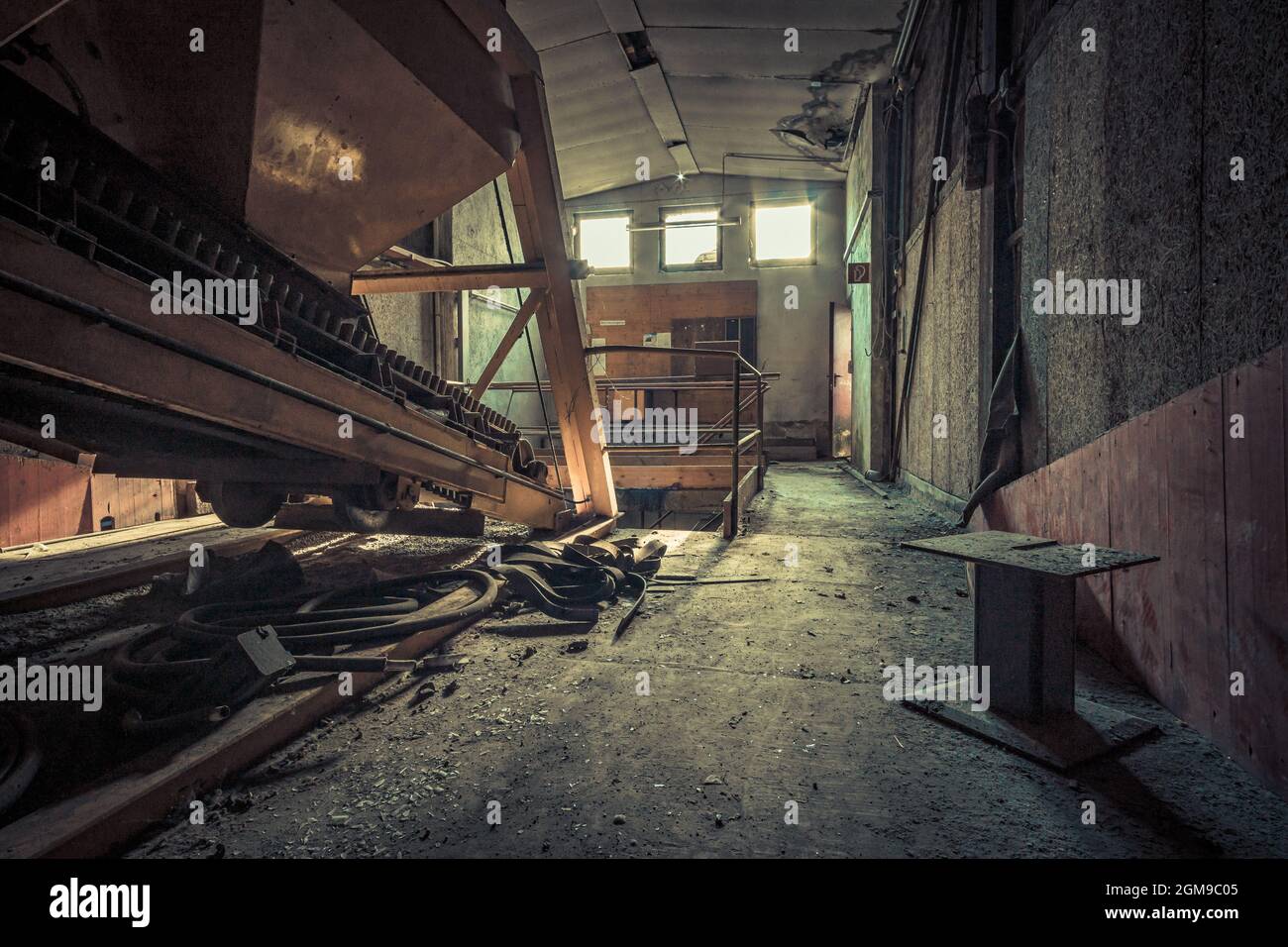 Creepy abandoned industry area with natural decay so-called lost place ...