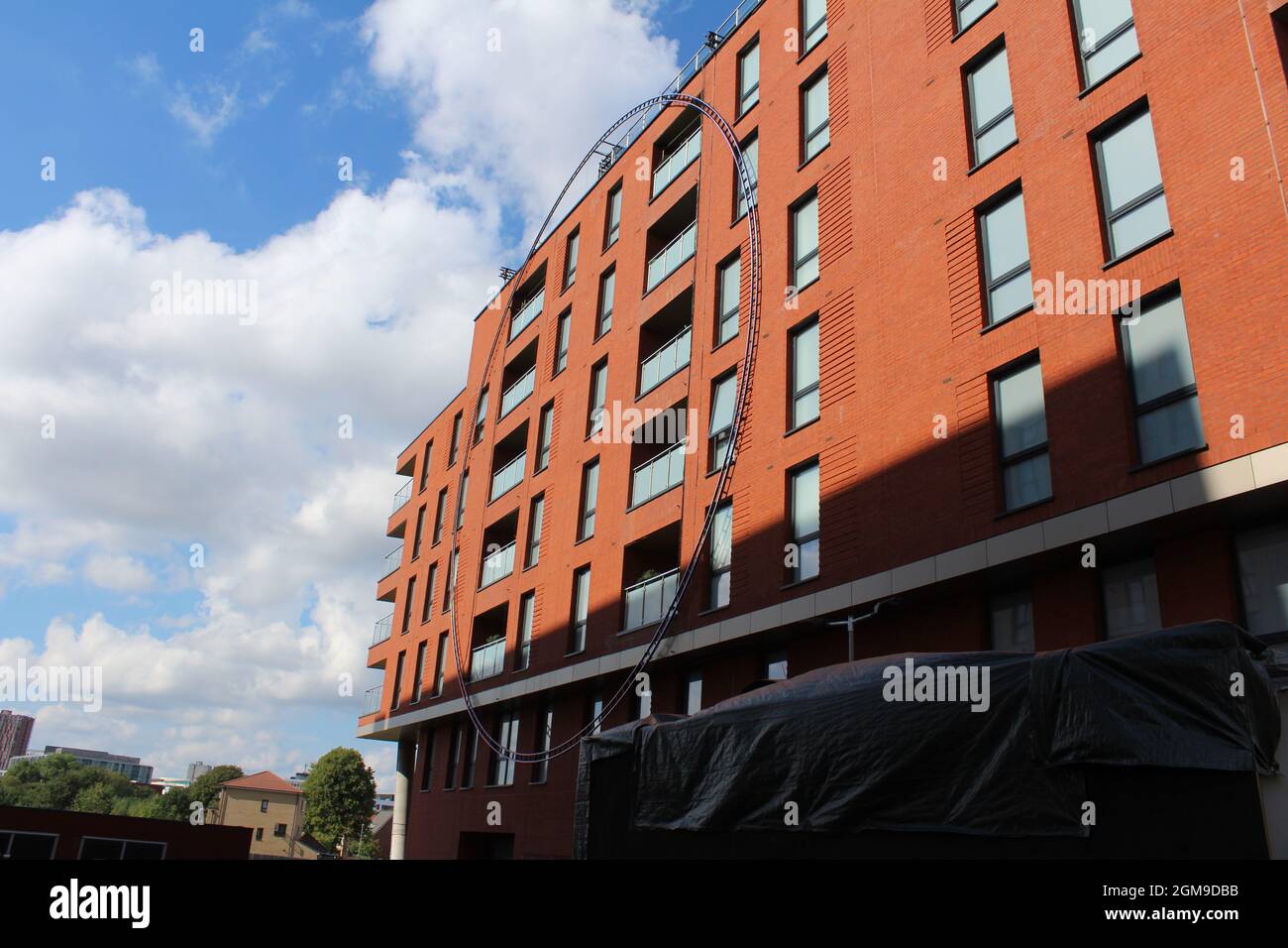 "The Circle" apartment building in Salford, England, where the ...