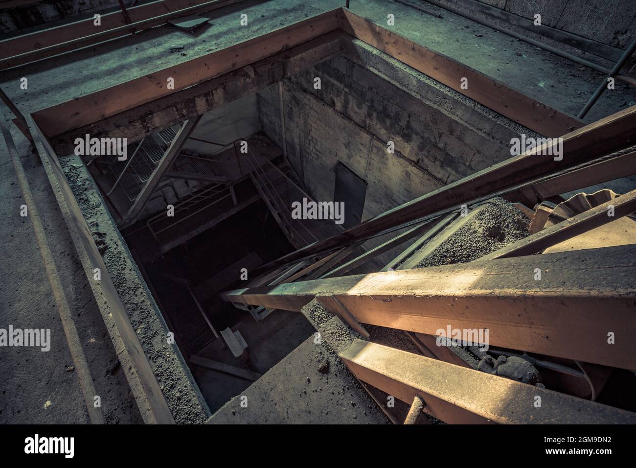 Creepy abandoned industry area with natural decay so-called lost place ...