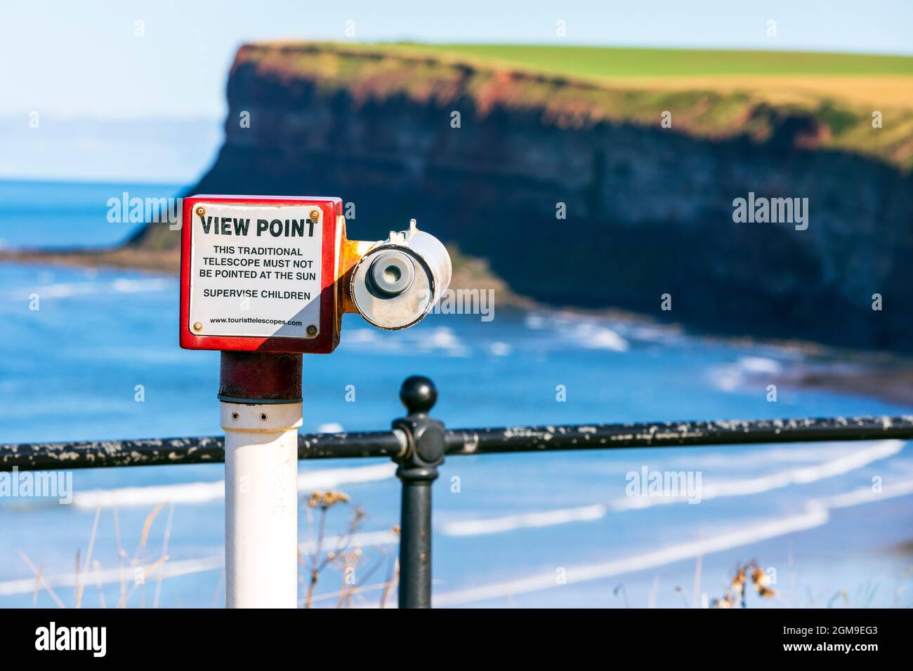 View towards Hunt Cliff Nature reserve, the highest cliffs on the north ...
