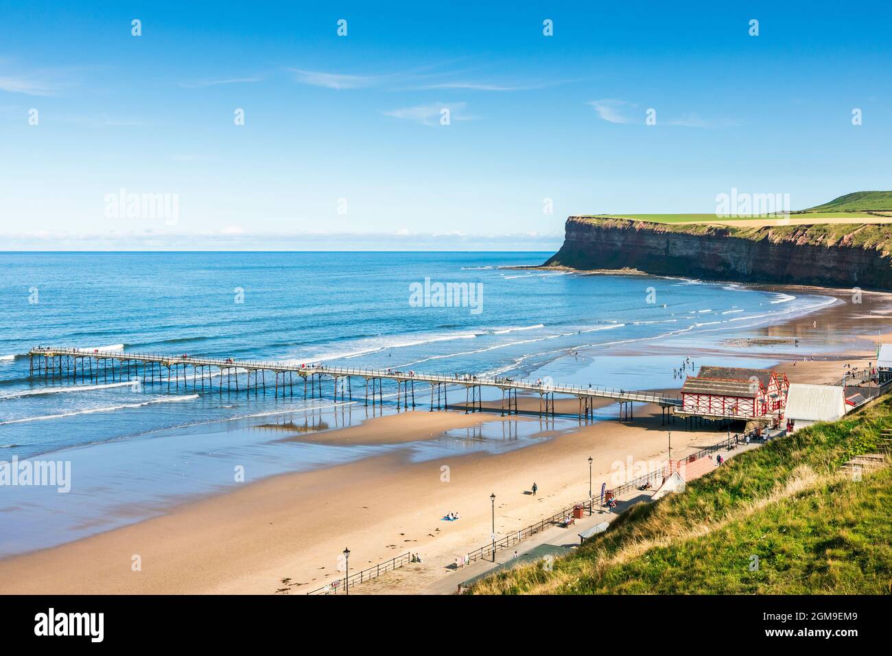 View towards Hunt Cliff Nature reserve, the highest cliffs on the north ...