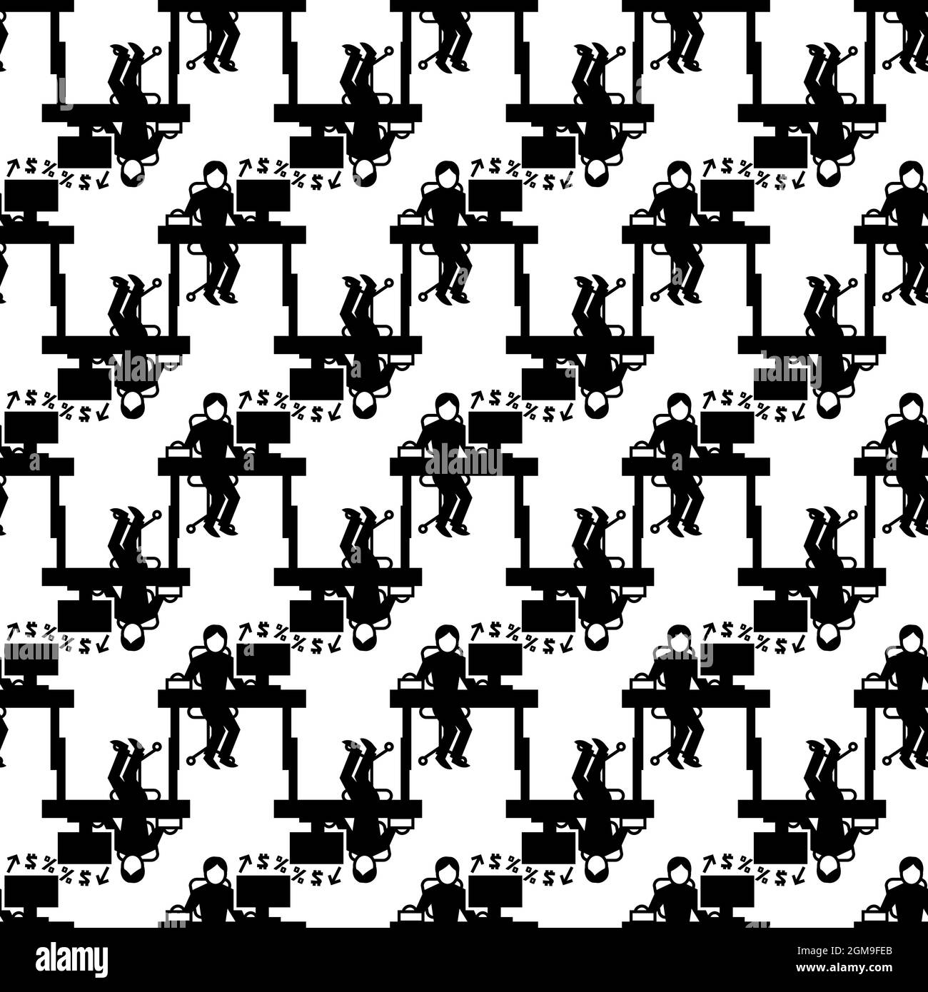 Man office accounting pattern seamless background texture repeat ...