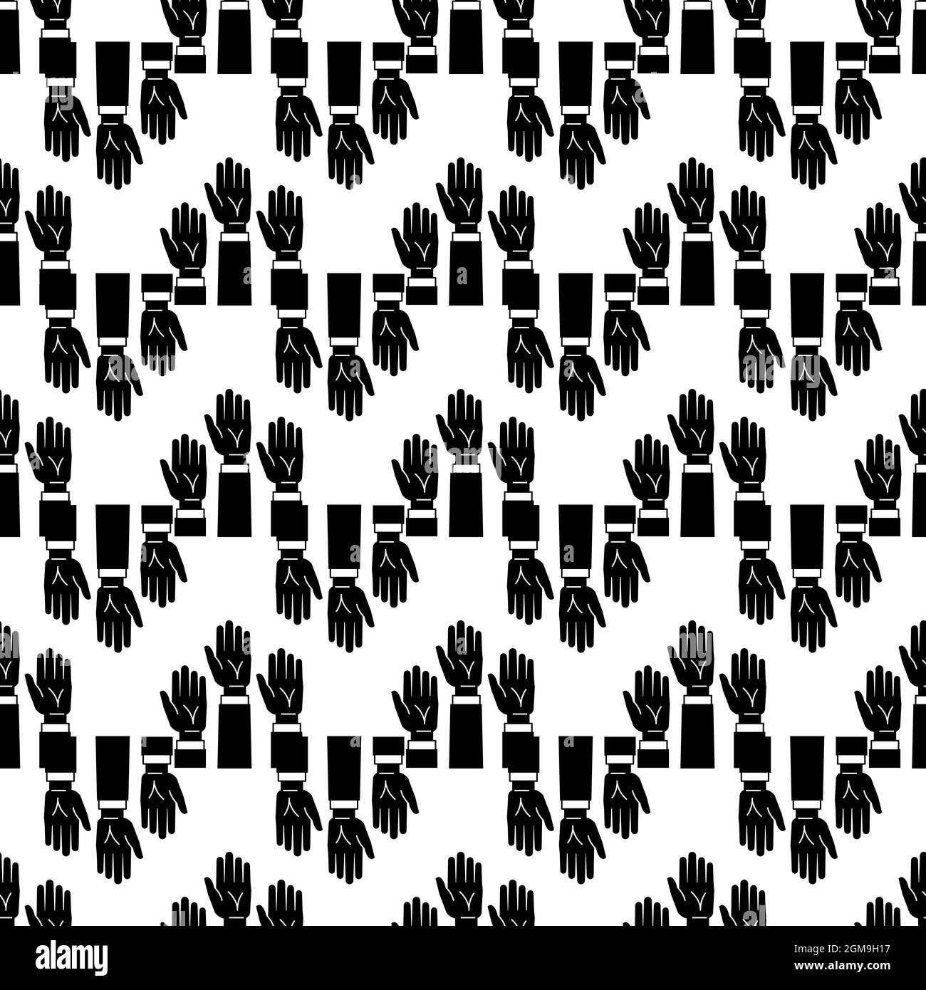 Hands up pattern seamless background texture repeat wallpaper geometric ...