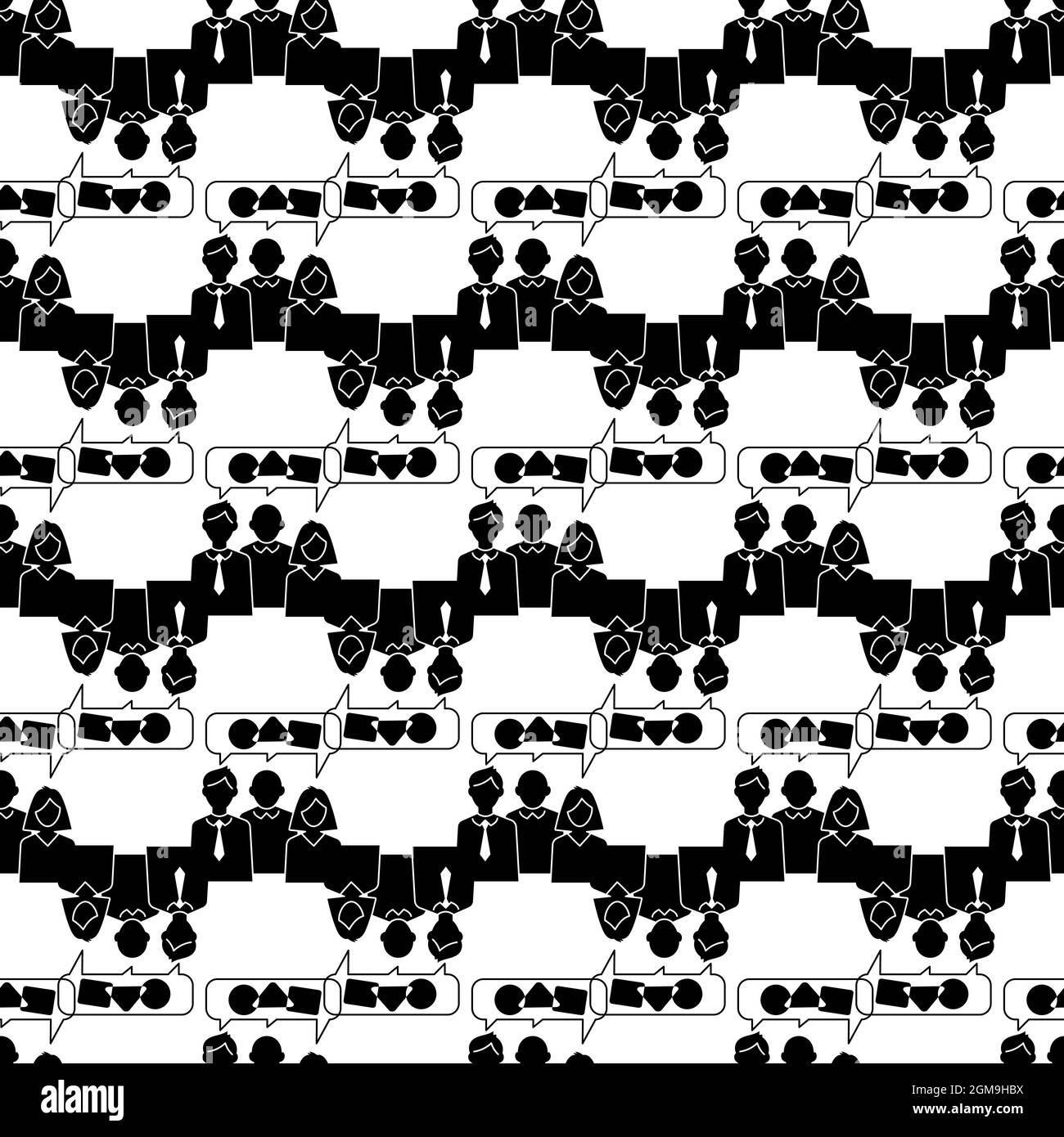 Teamwork chat pattern seamless background texture repeat wallpaper ...