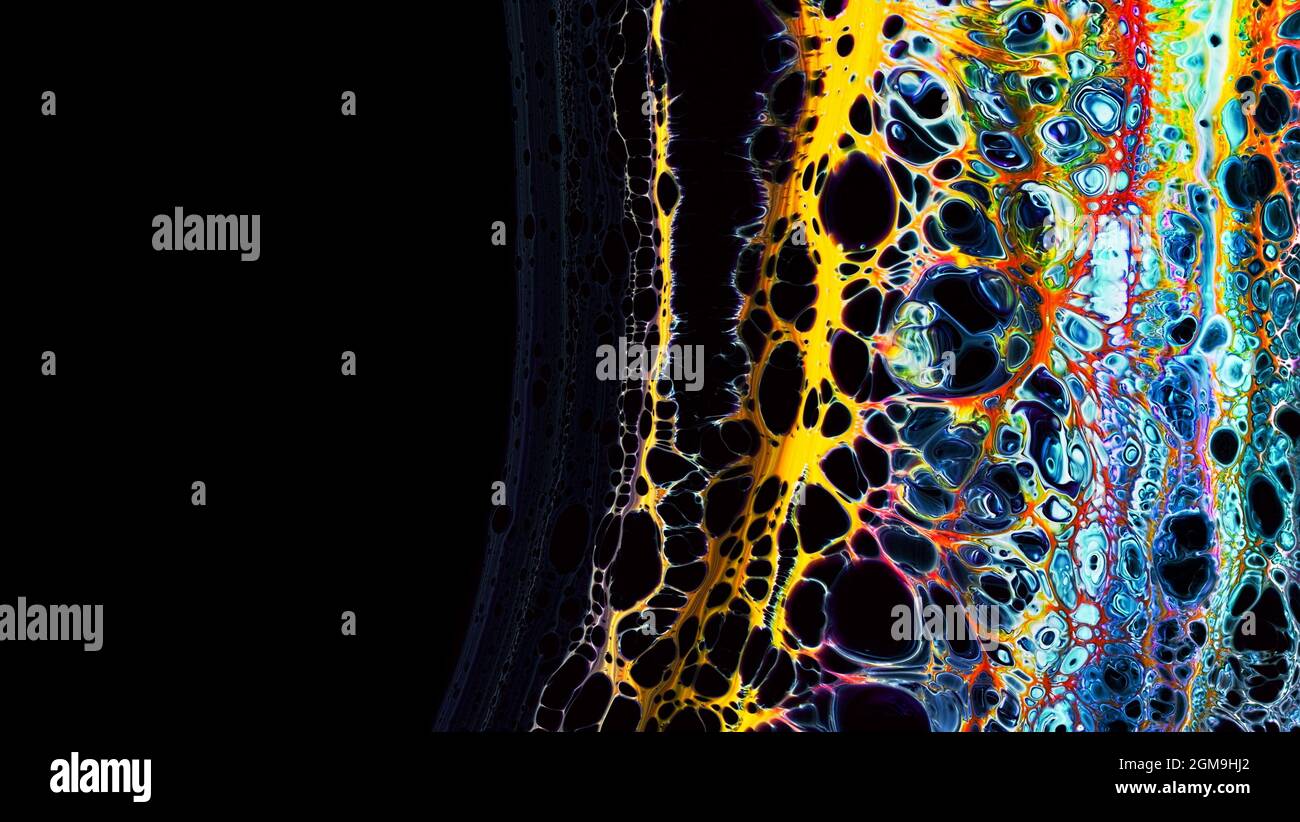 Fluide liquide art acrylic oil paints texture. Backdrop abstract mixing ...