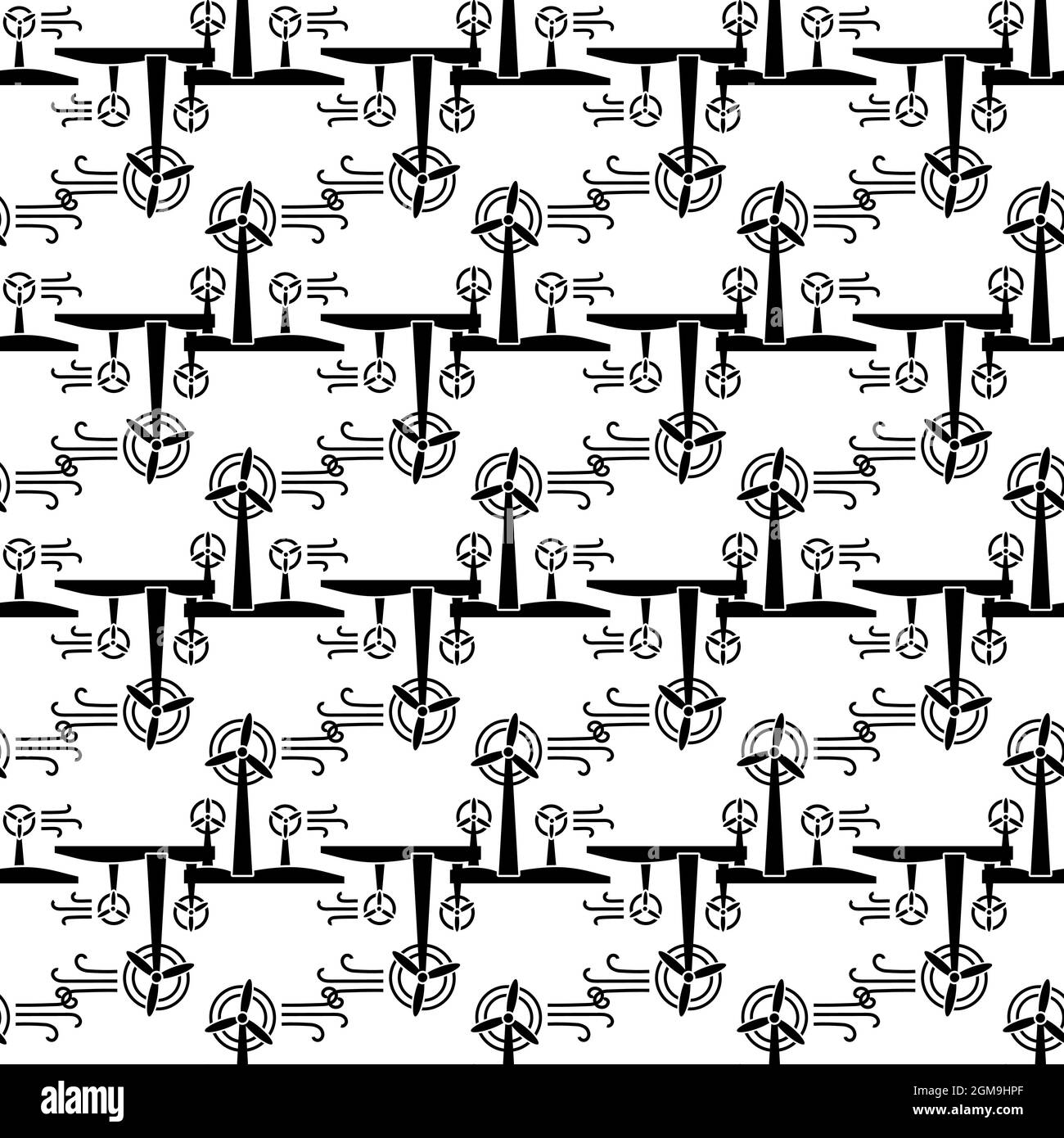 Wind turbine plant pattern seamless background texture repeat wallpaper ...