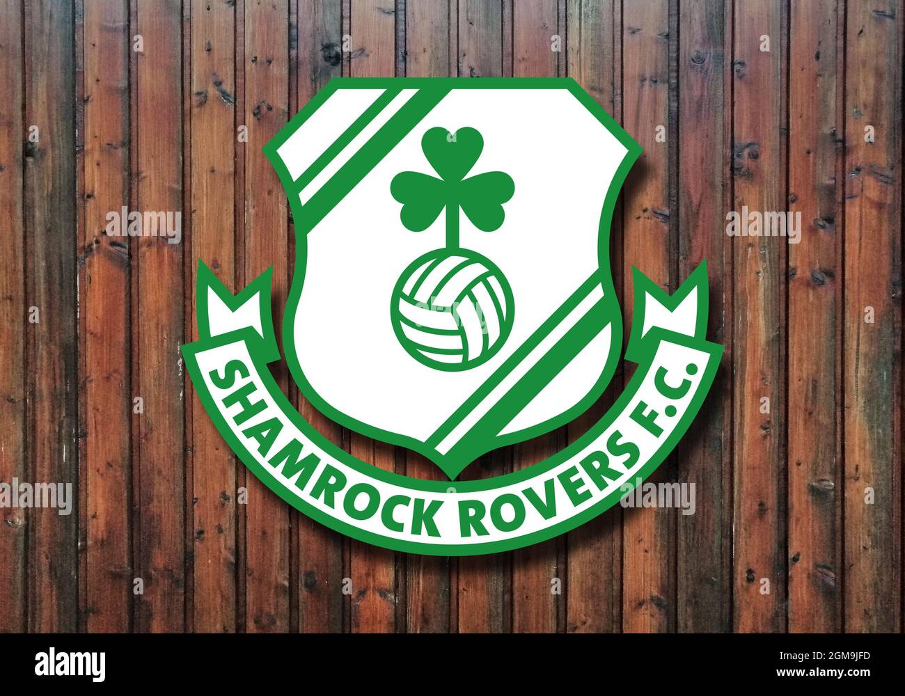 Coat of arms of FC Shamrock Rovers, Dublin, football club from the ...