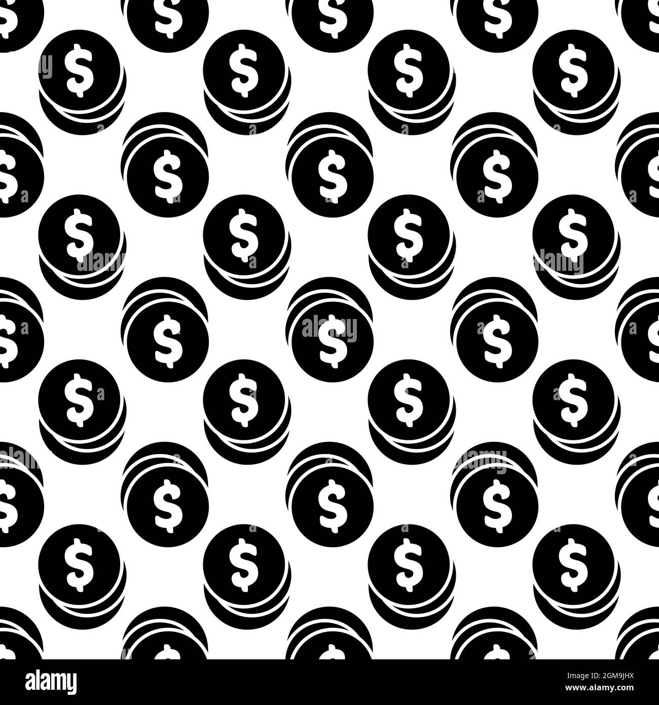 Coin money pattern seamless background texture repeat wallpaper ...