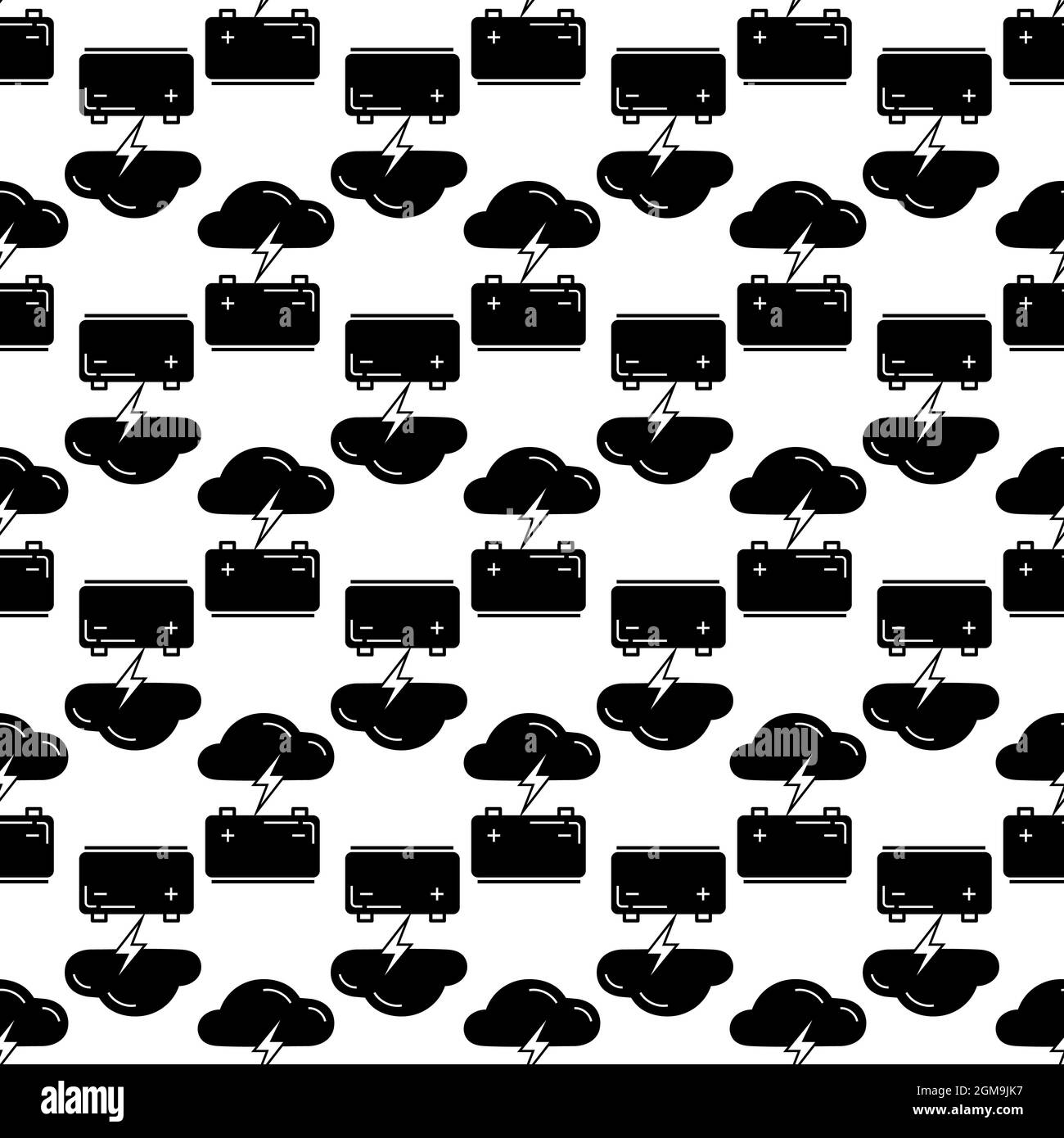 Light bolt battery pattern seamless background texture repeat wallpaper ...