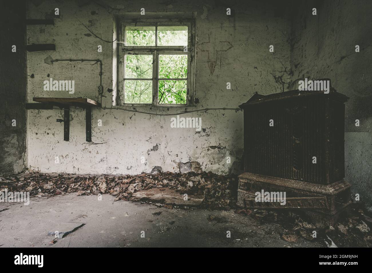 Creepy abandoned stone work building with natural decay so-called lost ...